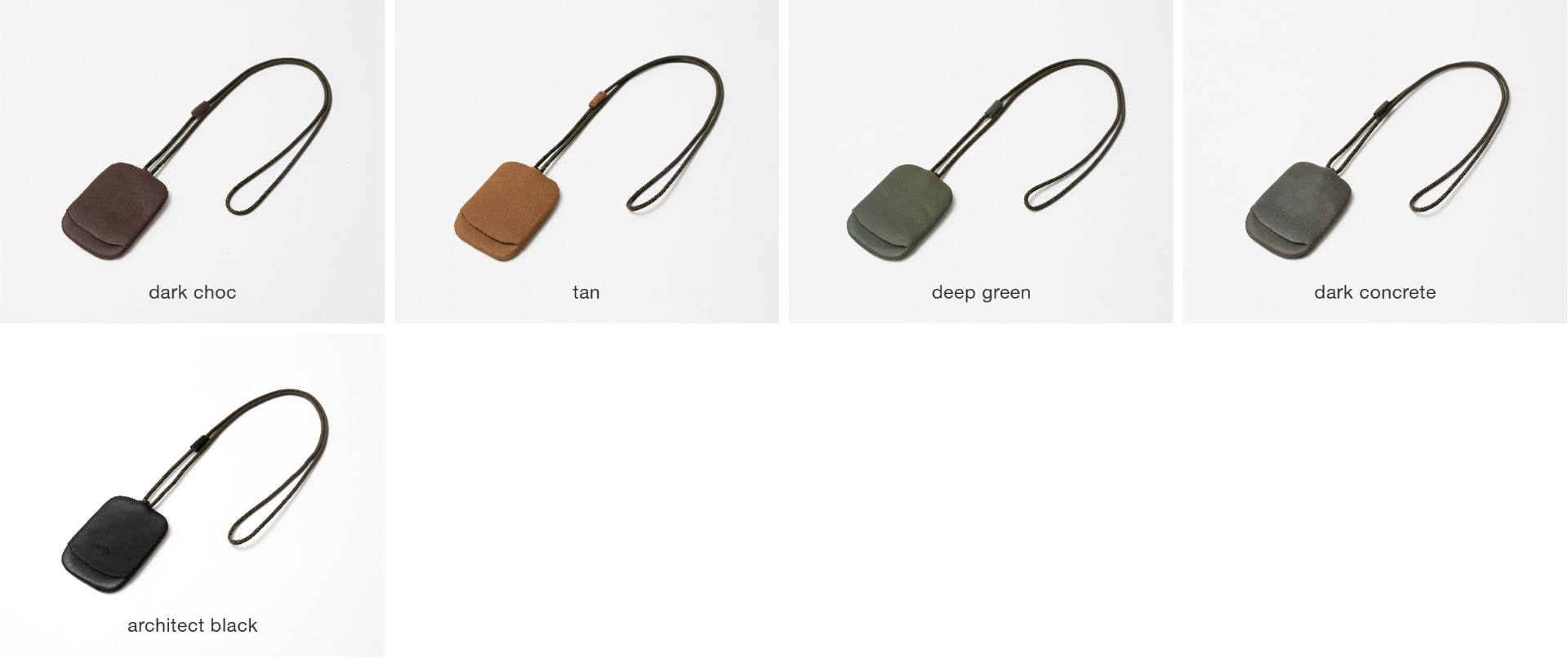 WALNUT neck strap key pouch #2